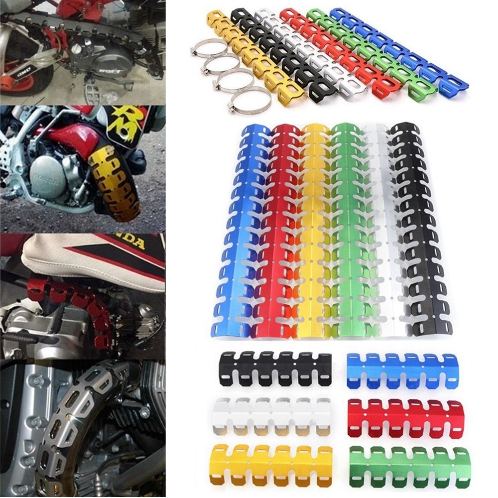 Motorcycle Universal Exhaust Muffler Pipe Protection Heat Shield ...