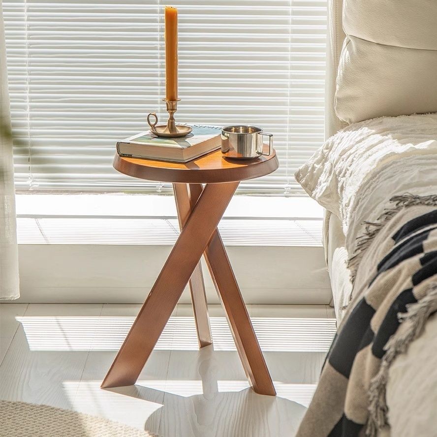 WK Retro Solid Wood Japanese Nordic Coffee Table Medieval Bedside Table ...