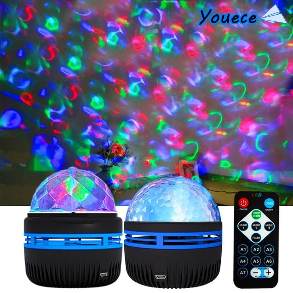 YOUECE Water Light Projector, USB Powered RC Star Projector, Colorful ...