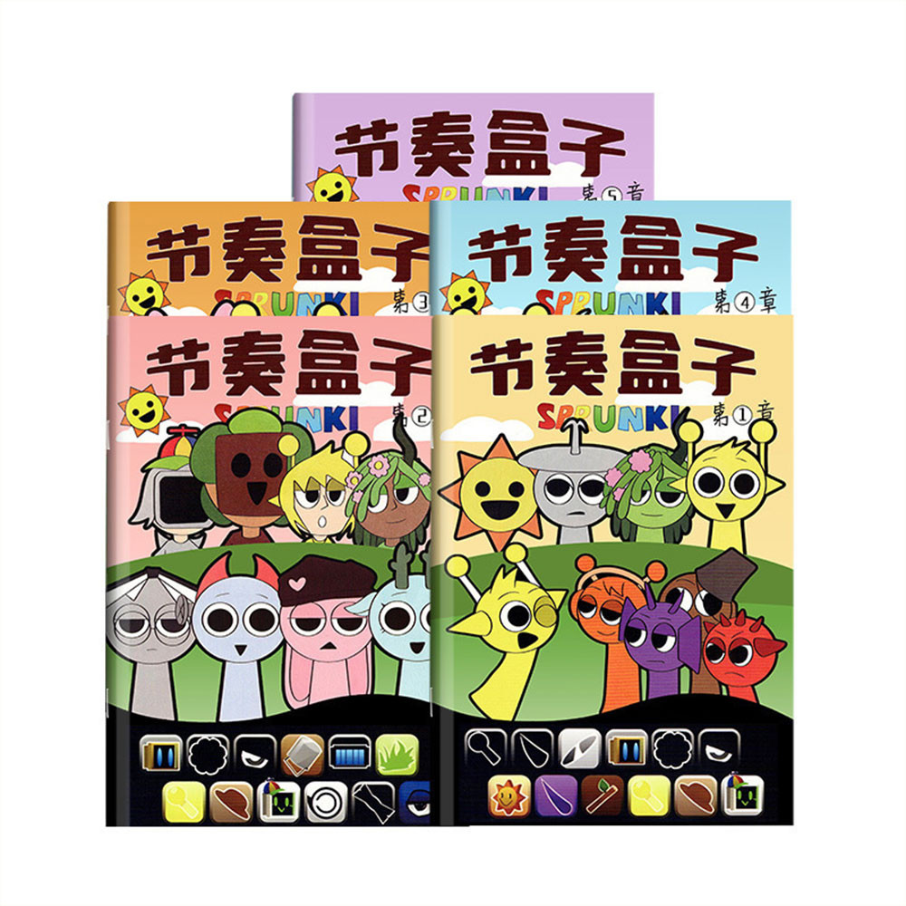 Sprunki Handwriting Book, Drawing Stencils Set, Children's Coloring ...
