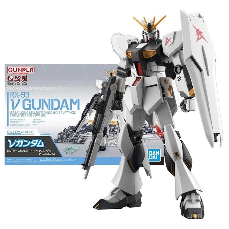 Band Genuine Gundam Model Kit Anime rajah EG 1/144 RX-93 V Gundam ...
