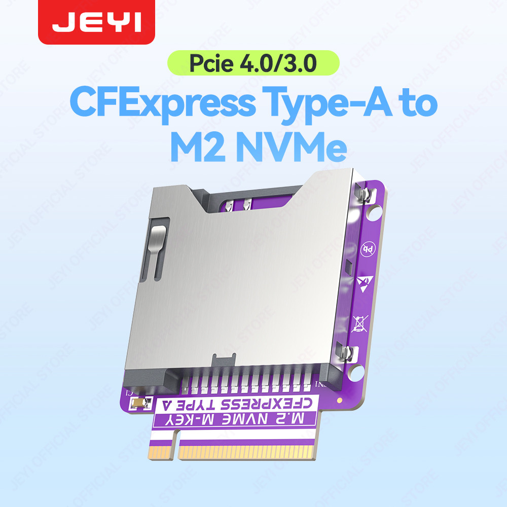 JEYI CFExpress Type-A to M.2 NVMe Adapter Card,Tool-Free PCIe Converter ...