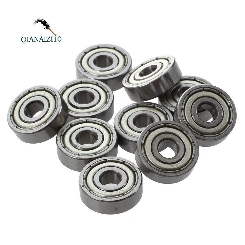 10 Pcs 625ZZ 5mm x 16mm x 5mm Shielded Deep Groove Radial Ball Bearing ...