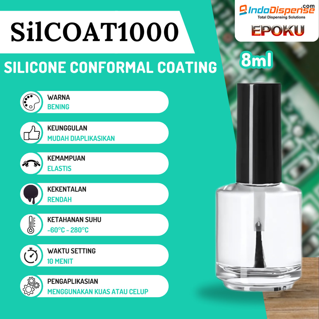 Epoku Conformal Coating 8ml Polyurethane Silicone Waterproof Anti Dust Anti Corrosion Elastic ...