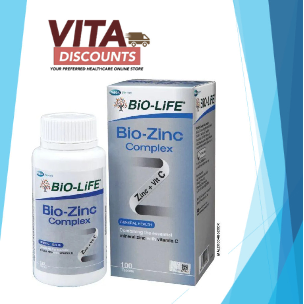 [BOTOL BESAR] BIO-LIFE BIO-ZINC COMPLEX TABS 100S PACK-OF-1/2 EXP11 ...