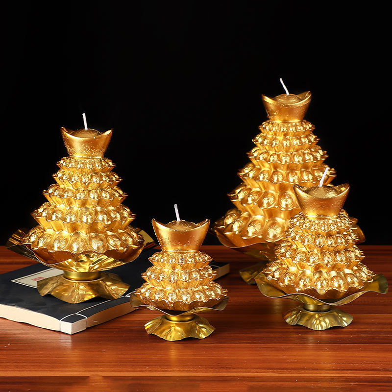 MIC Gold Ingots for Blessing Good Luck and Wealth Lotus Lanterns for ...
