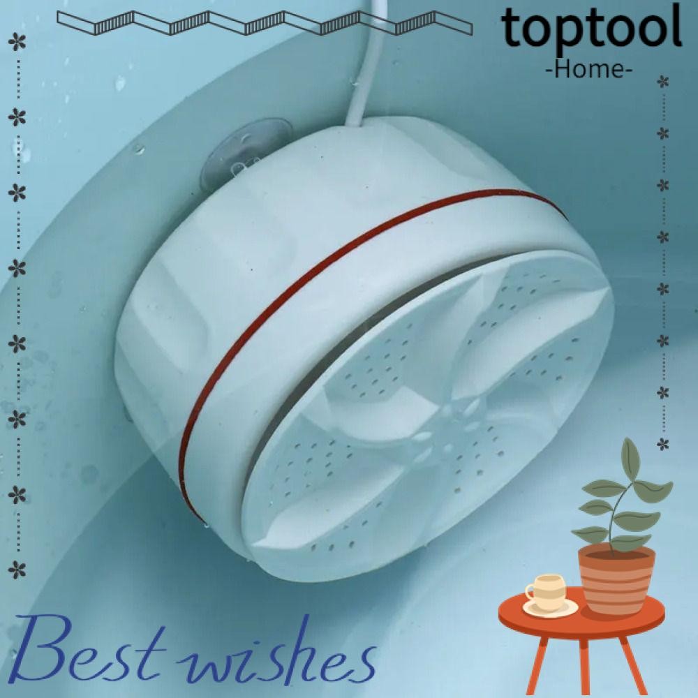 TOPTOOL Mini Washing|USB Two-way Rotating Turbine Turbo Washer, Travel Sock Portable Underwear ...