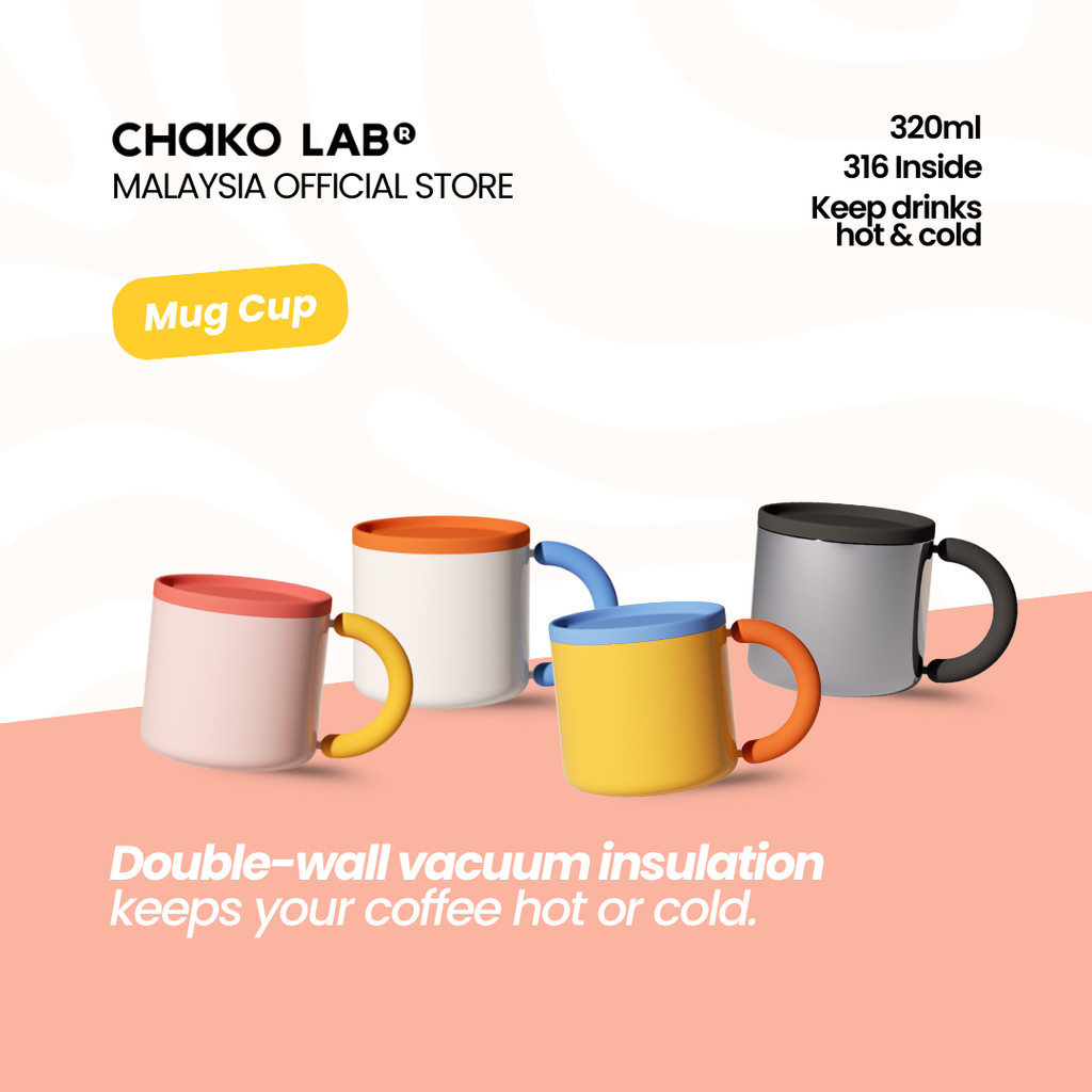 CHAKO LAB Mug Cup 320ml stainless steel | Shopee Malaysia