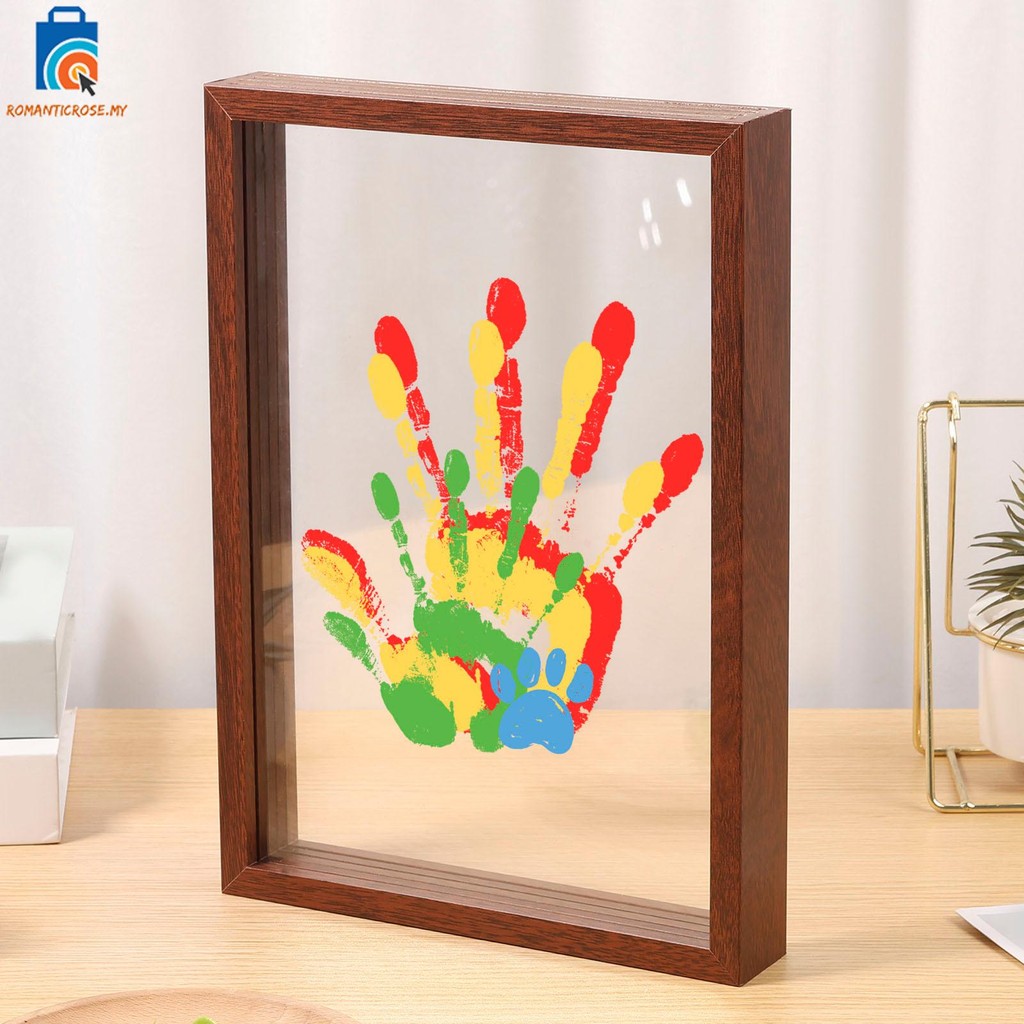 Baby Handprint and Footprint Keepsake Frame Set Decorative DIY Family ...