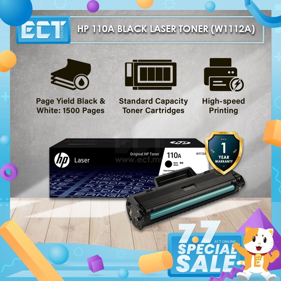 HP 110A Black Laser Toner (W1112A) | Shopee Malaysia