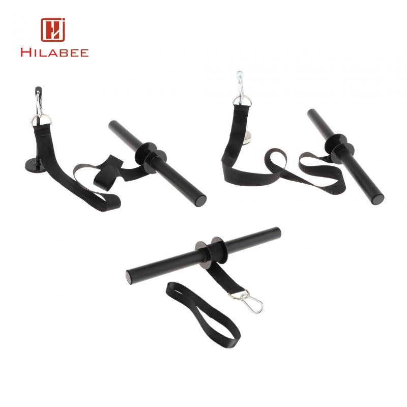 HILABEE Wrist And Forearm Workout Wrist Arm Bar Nylon Rope Arm Strength ...