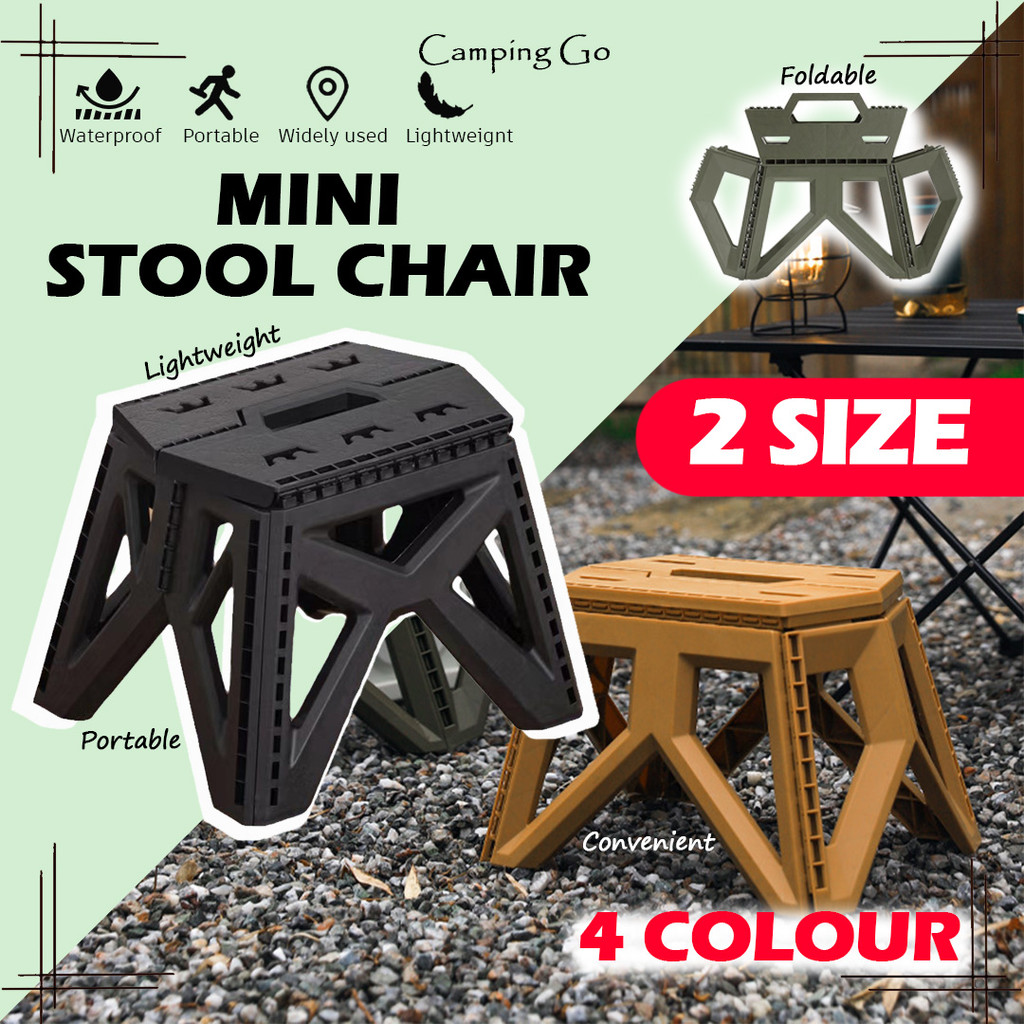 MY[NEW]Military Folding Stool Camping Chair Foldable Mini Stool Outdoor ...