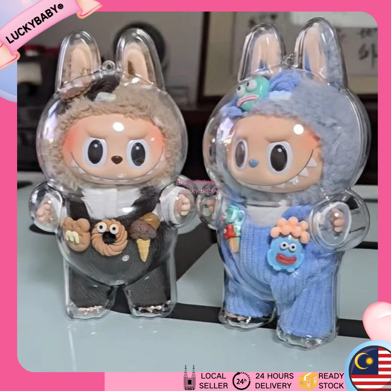 Cartoon LABUBU V1 V2 Case Labubu Cover Doll Transparent Protective ...