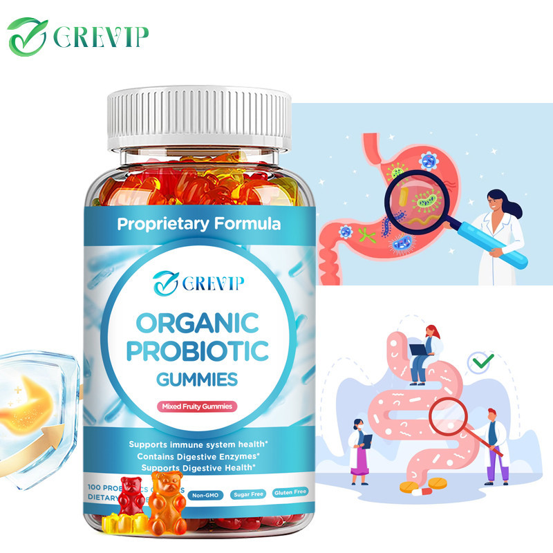 Organic probiotic gummies, 100 gummies, suitable for men and women ...