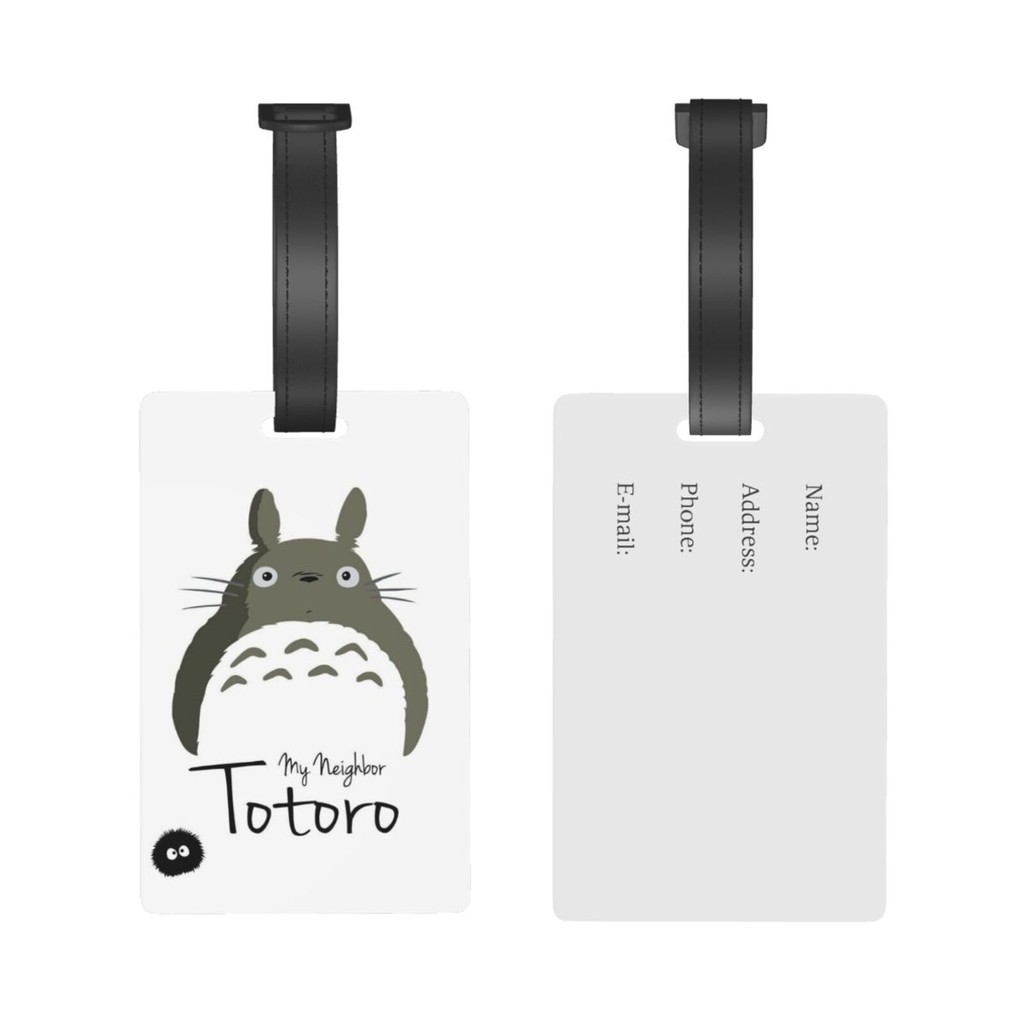 Totoro Luggage Tags Assorted Travel Suitcase Labels Business ID Card ...