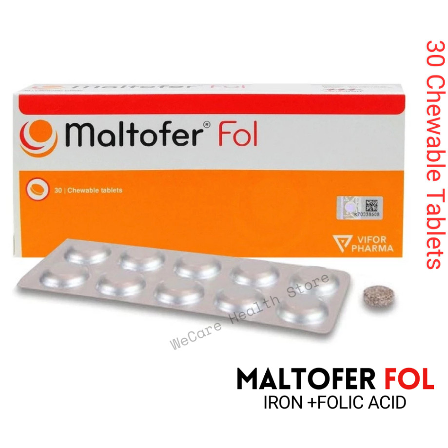 Maltofer Fol Folic Acid Iron Chewable Tablet 30's 100MG | Shopee Malaysia
