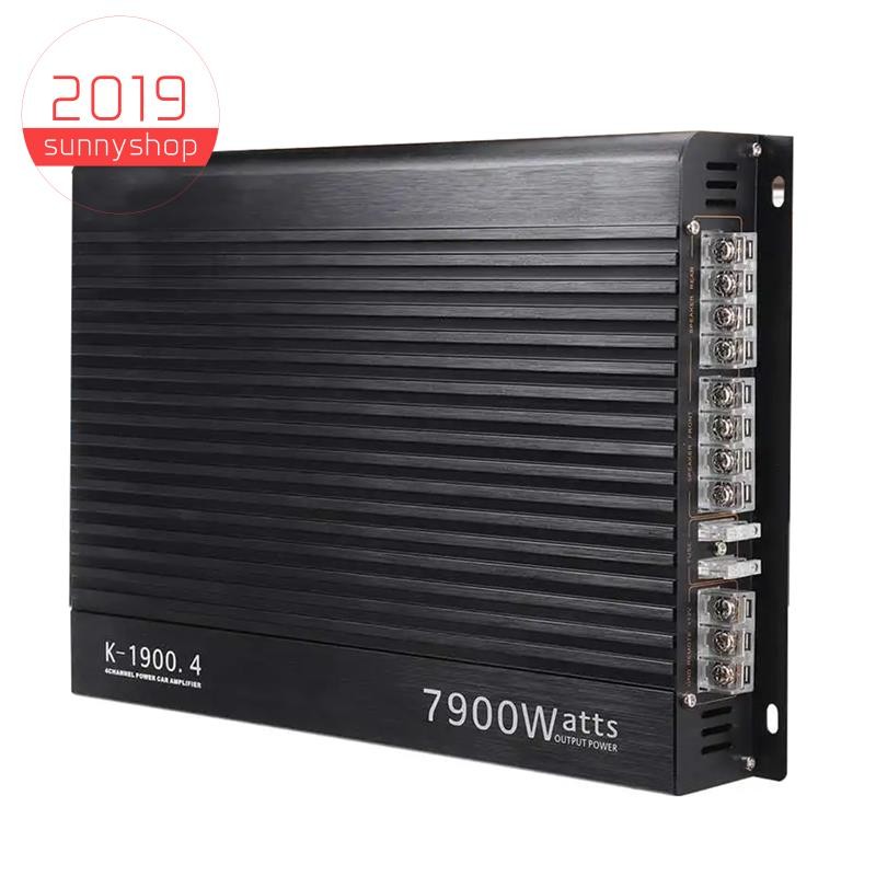 12V 7900W Car Amplifier 4 Channel Powerful Car Audio Subwoofer Aluminum ...