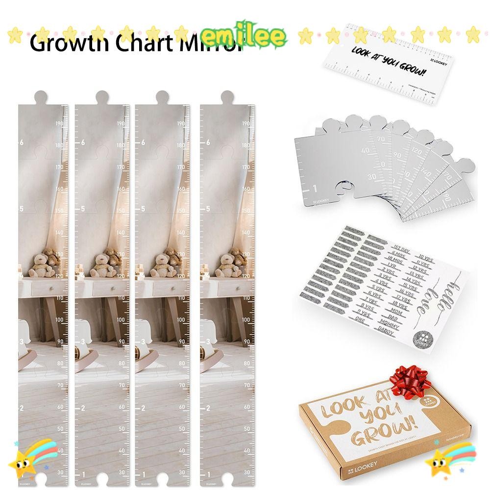 EMIL Growth Chart Mirror, Foldable 3 in 1 Growth Chart Mirror for Wall ...