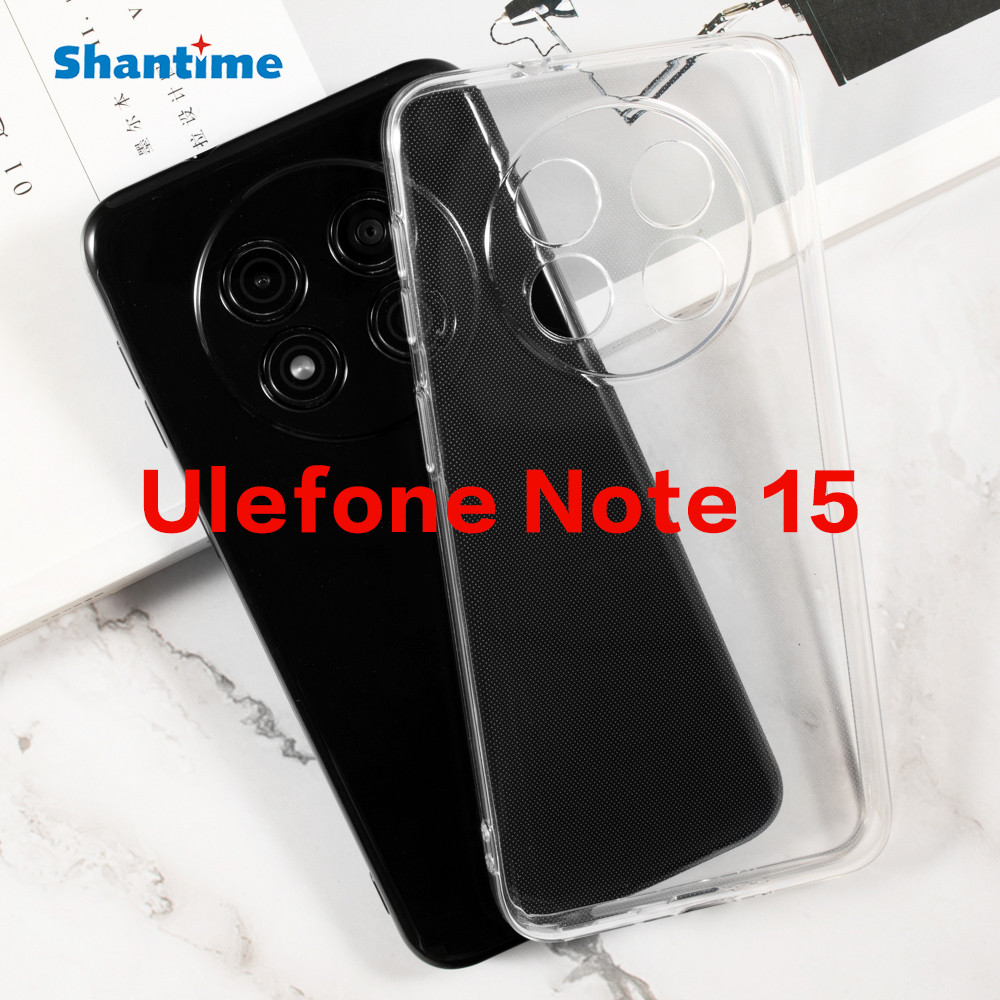 Ulefone Note 15 Case, Soft Back Cover Shockproof Silicone Bumper Anti-Yellowing Full-Body ...