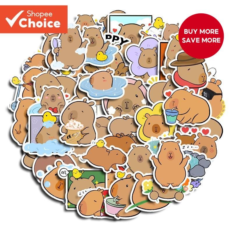 50Pcs Cute Beaver Sticker Diy Computer Stickers For Water Bottles ...