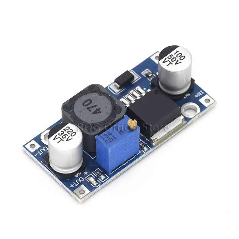 LM2596 DC-DC Adjustable Buck Module with Digital Display Voltmeter Display LM2596S Voltage ...