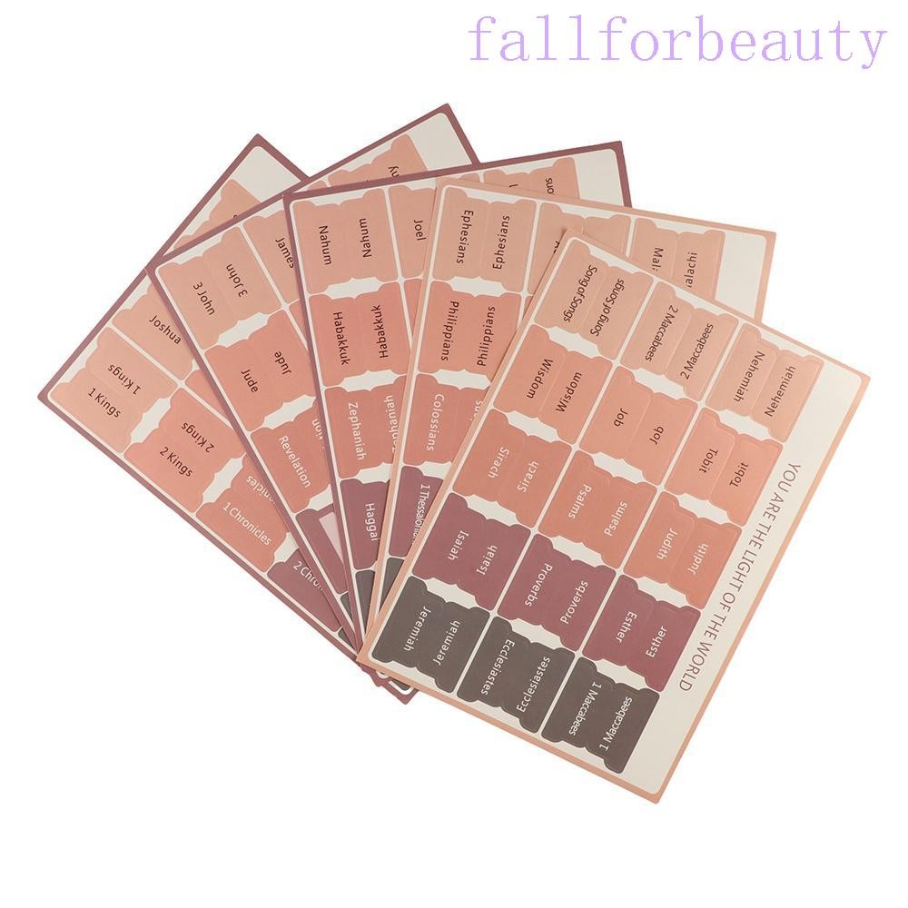 FALLFORBEAUTY Bible Sticker, Removable Writable Bible Index, Book ...