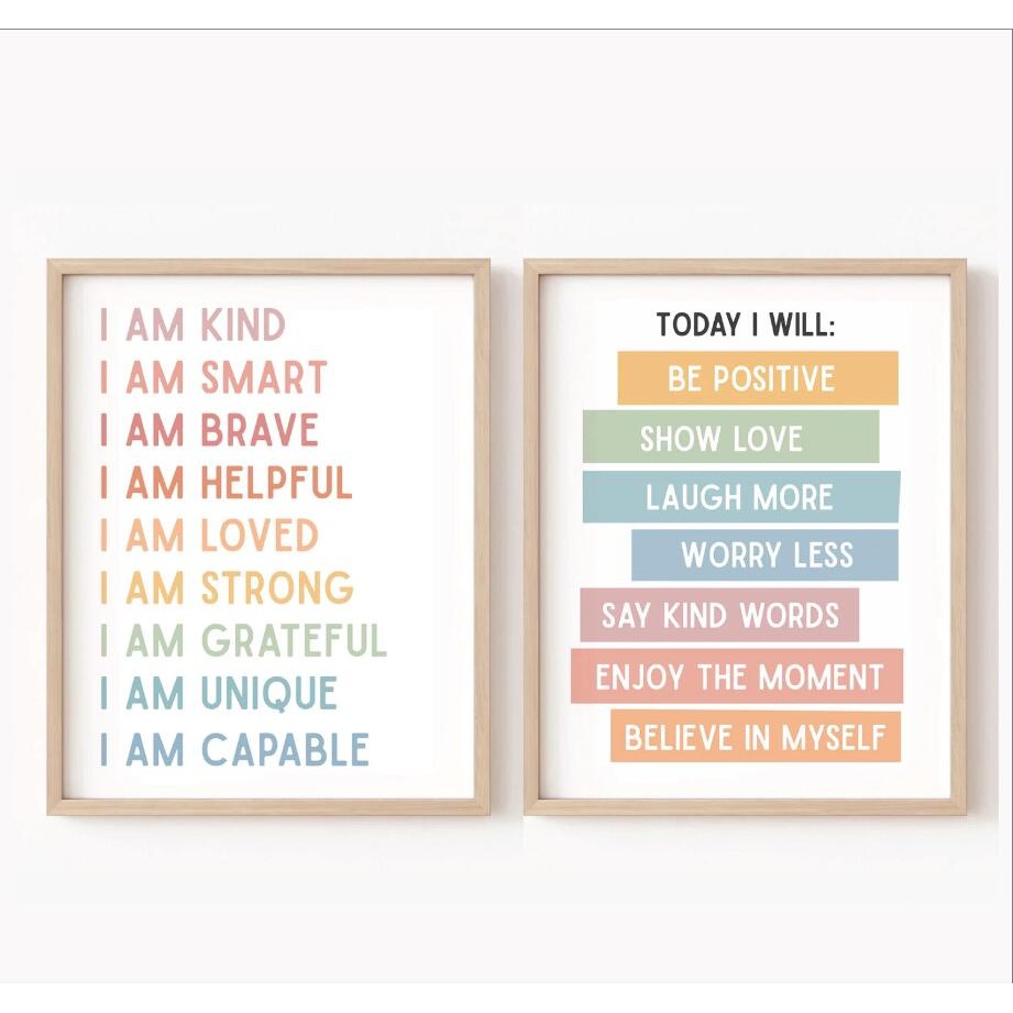 Affirmations Poster Positive Affirmations Calming Corner Classroom ...