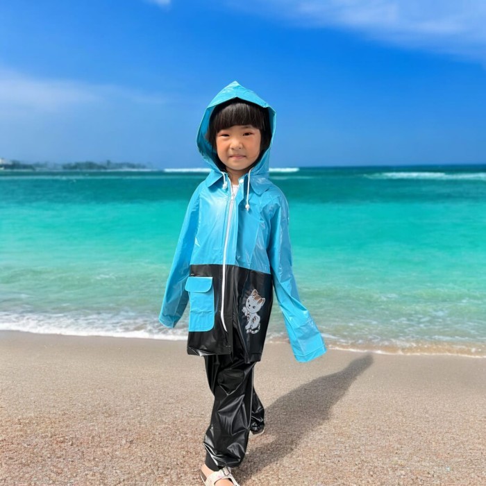 Children's Raincoat Set Poncho Children's Jacket Pants Kids Raincoat 4 5 6 7 Years Boys Girls 2 ...