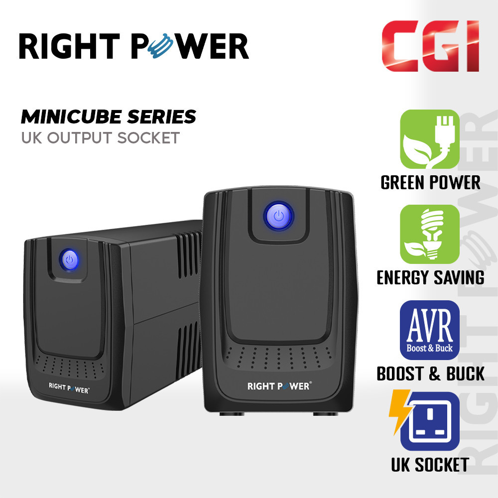 Right Power Minicube 800 800VA Built-In AVR Surge Protection Power Supply PSU | Shopee Malaysia