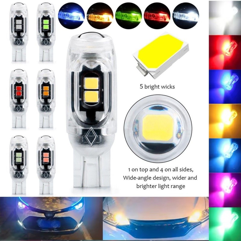 T10 W5W Led Flash Strobe Bulb Interior Flashing License Plate Signal ...