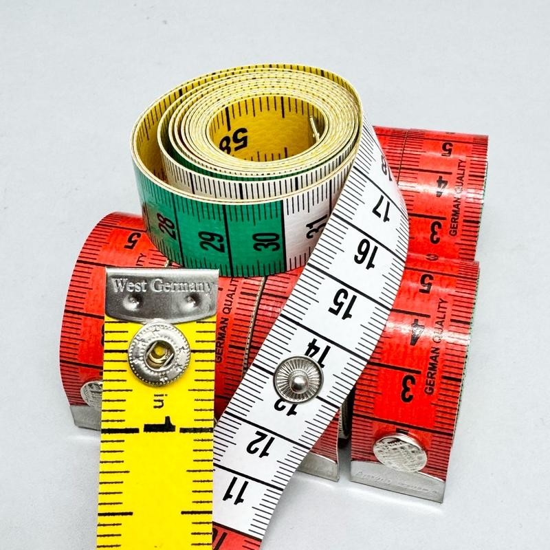 (1meter) tali tape button germany/tali ukur/tali jahitan/tali inci ...