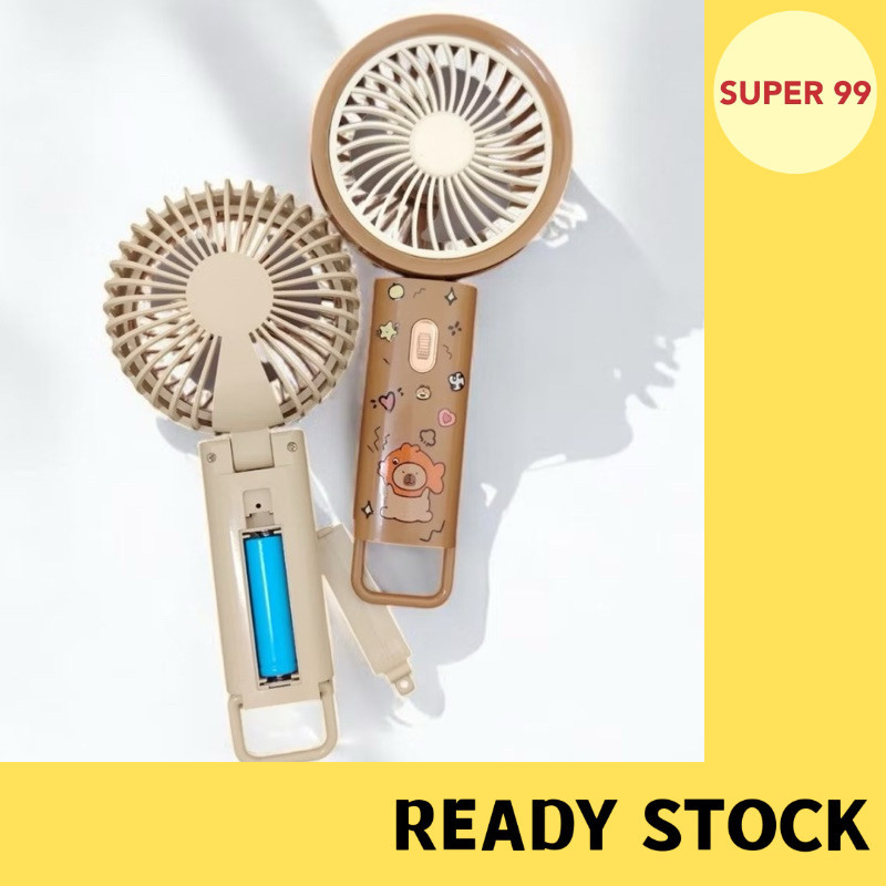 Capybara Kipas Mini Fan for Student Strong Wind Kecil Electric Fan ...