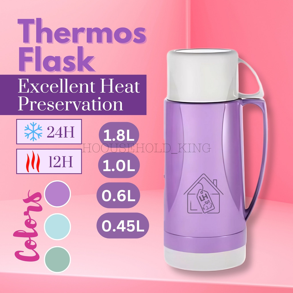 Thermos Flask Thermos Air Panas Thermal Flask Hot Water Vacuum Flask ...