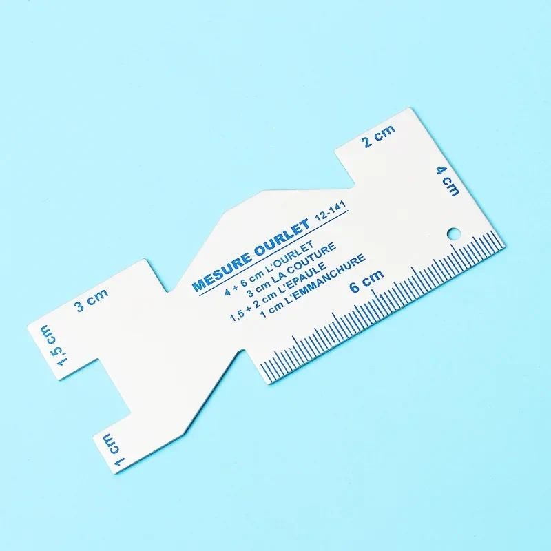 Precision Seam Measuring Gauge Metal Quilting Tailor Ruler Template ...