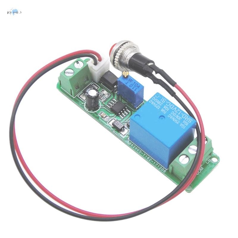 DC 12V Timing Timer Delay 1-10S Time Adjustable Relay with Indicator Light Turn OFF Relay Module ...