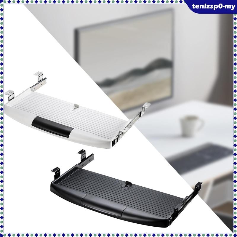 [tenlzsp0] Keyboard Tray under Desk Sliding Keyboard Drawer Computer ...