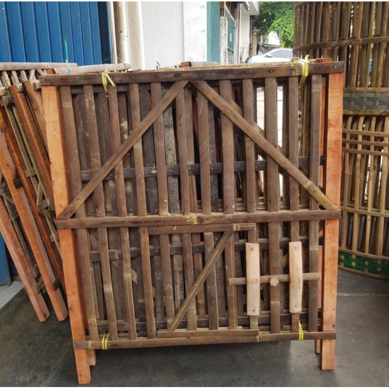 Bambu_Pring Folding Chicken Coop 70 x 80 cm Bamboo Chicken Coop Rooster ...