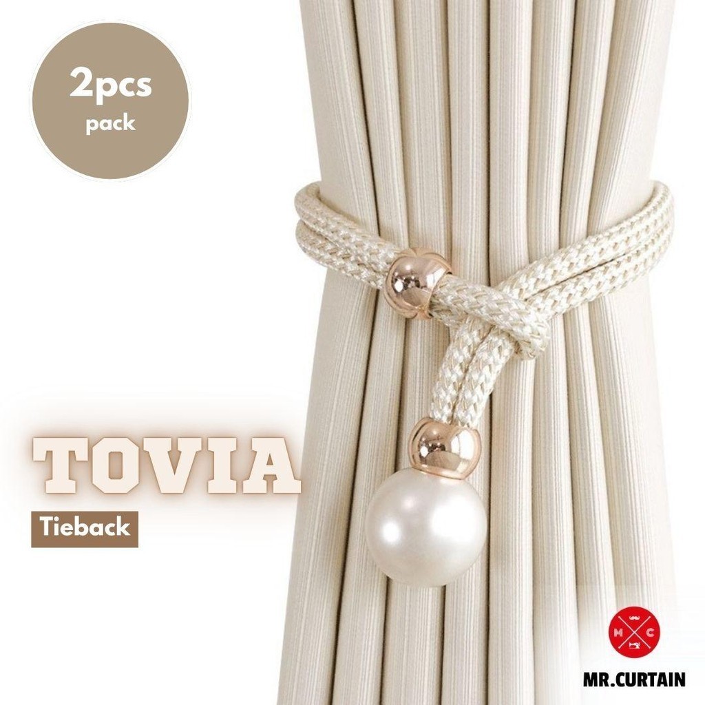 MR.CURTAIN Tovia Tali Pengikat Langsir / Curtain Tieback Buckle / Pearl ...