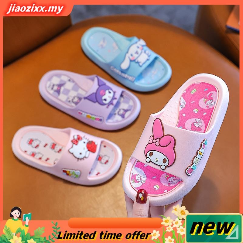 Cute Indoor Slipper Waterproof Sandal Perempuan Kuromi Cinnamoroll ...
