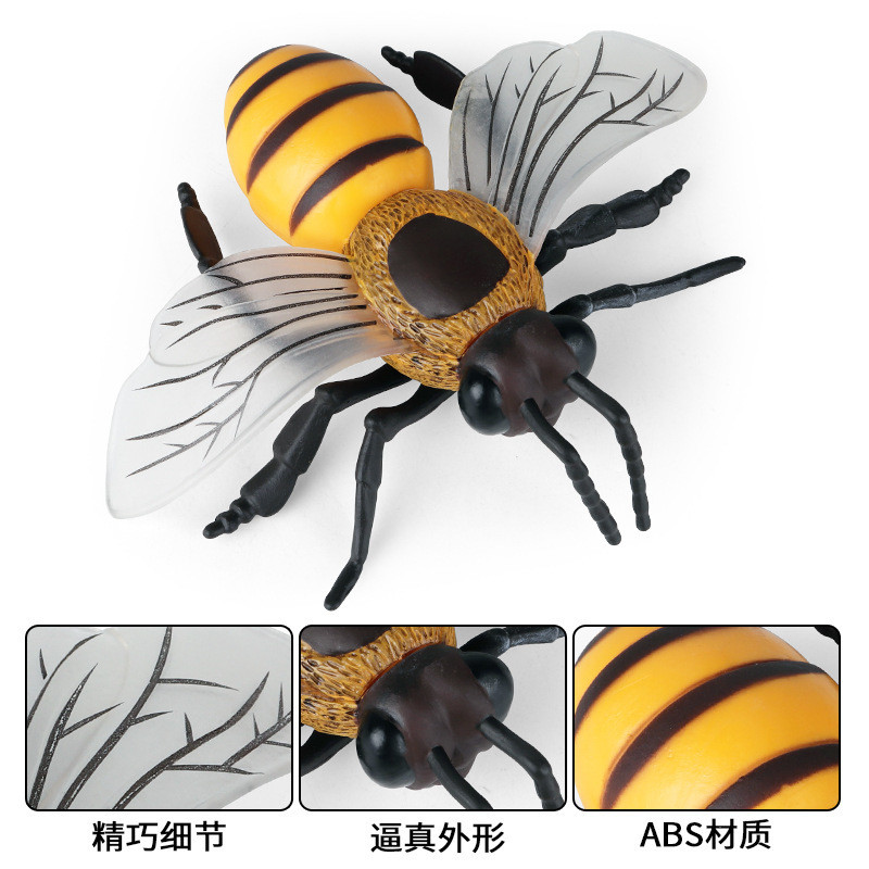 Children Simulation Animal Insect Bee Wasp Wasp Tricky Toy Model Large ...
