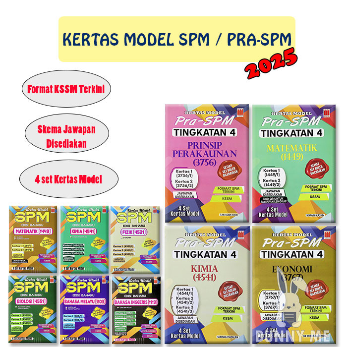 [BUNNY] (2025 Buku Latihan) Pustaka Vision: Kertas Model Pra-SPM & SPM Tingkatan 4&5 (Edisi ...