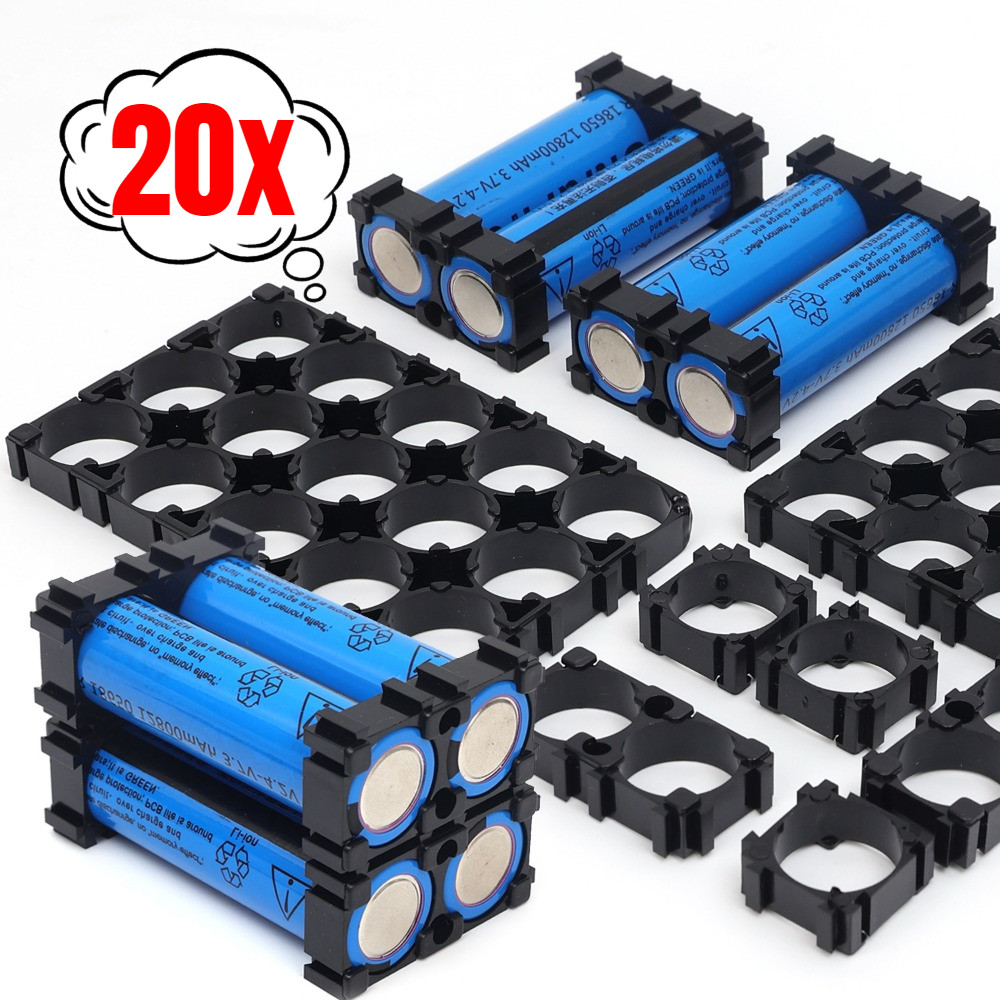 Durable Plastic Cylindrical Cells Safety Storage Stands Multi-size Li ...