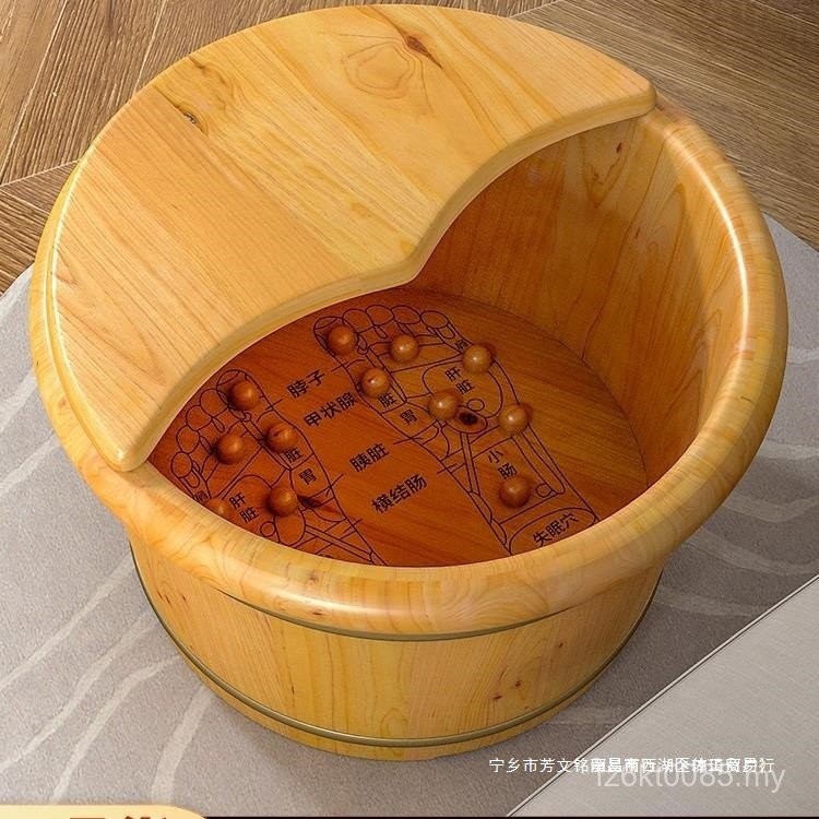 Insulation Solid Wood Wooden Basin Wooden Barrel Foot Bath Barrel ...