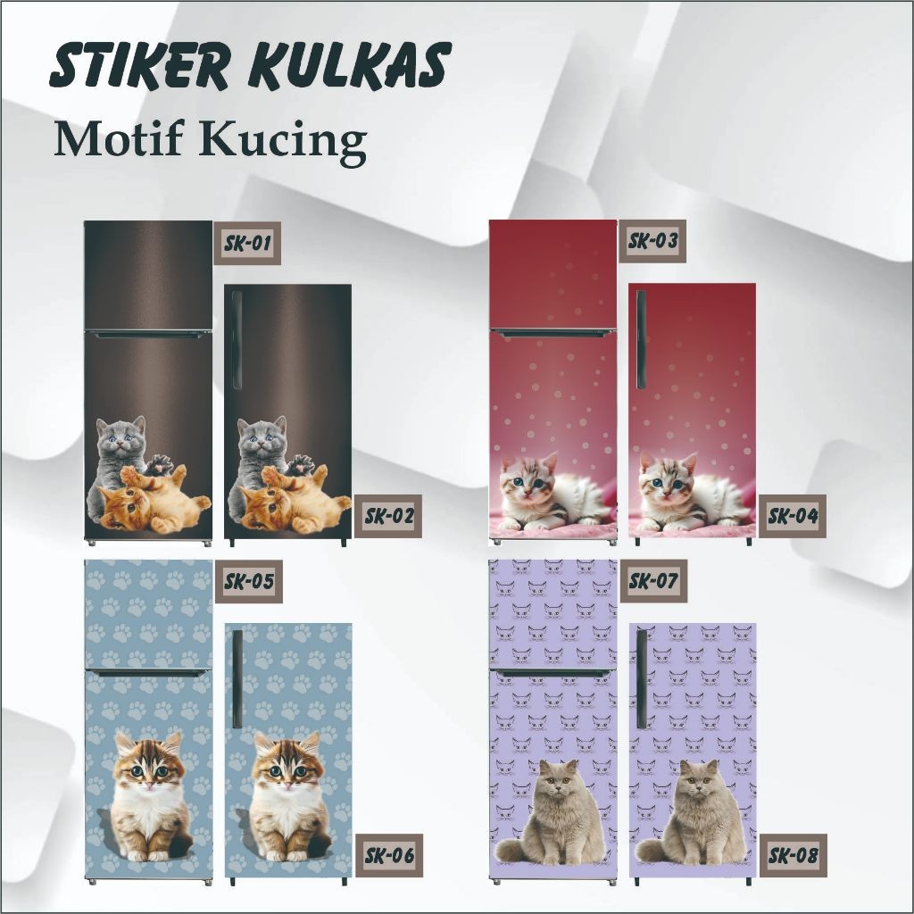 MESIN 1 and 2 Door Refrigerator Stickers 1 and 2 Tube Washing Machine ...