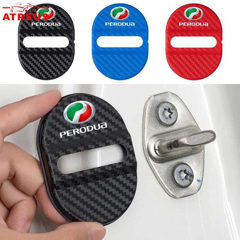 4Pcs Perodua Car Door Lock Protection Cover Anti Scratch Door Lock ...