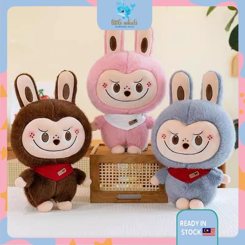 🐳Labubu Time Plush Toy Stuffed Big Eye Labubu Plush Stuffed Doll Funny ...