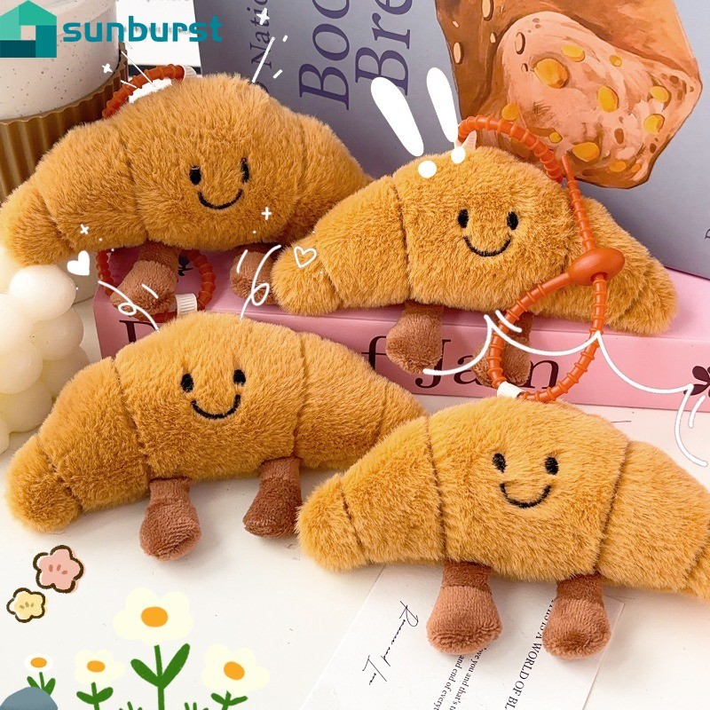 Cute Croissants Plush Pendant - Fluffty Bread Dolls Toy Gifts - Kawaii ...