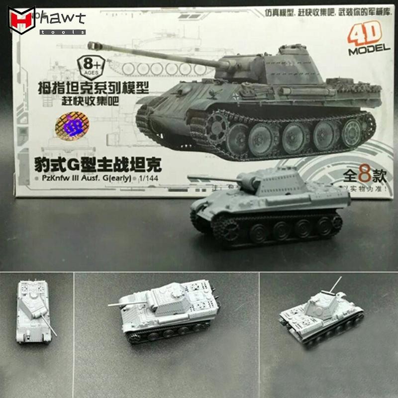 Army Battle Tank Model Toy Military WWII 1/144 4D Plastic Battle Model ...
