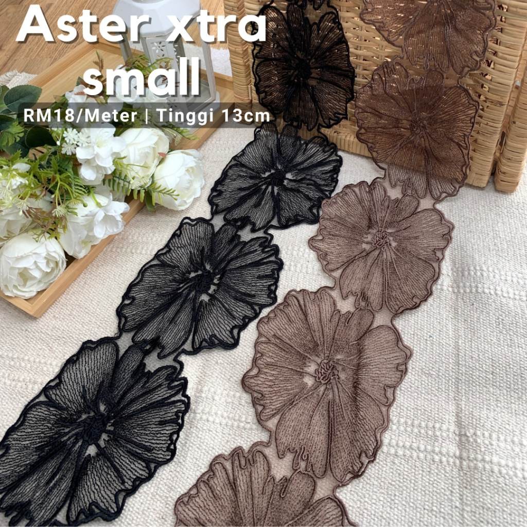 NEW ARRIVAL!! LACE ASTER XTRA SMALL 13CM TINGGI BERKUALITI DAN SULAM KEMAS | Shopee Malaysia