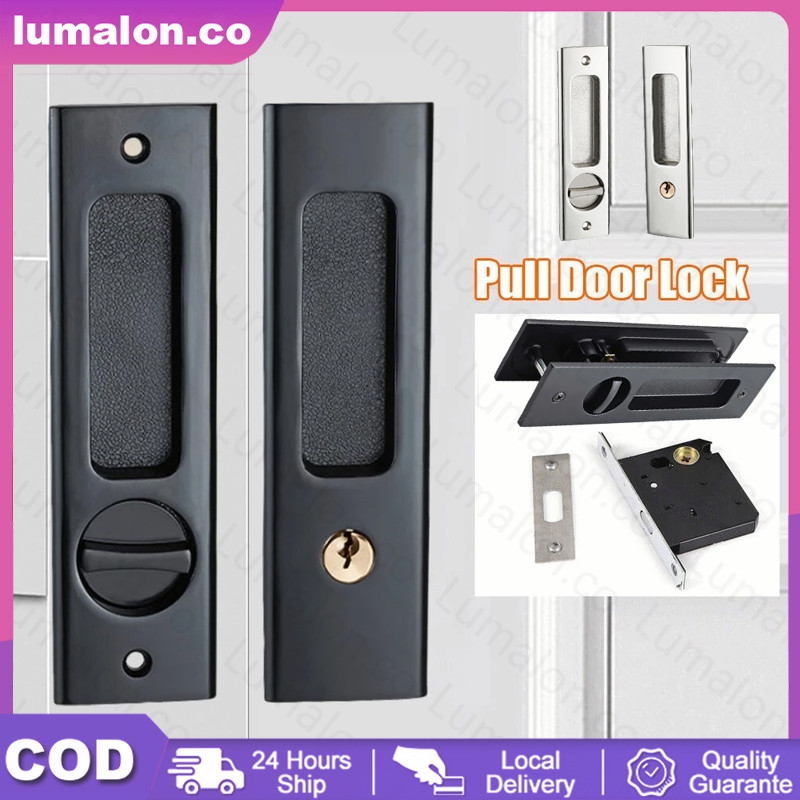 Lumalon Aluminum Silent Door Lock Sliding Door Lock Set Sliding Door ...